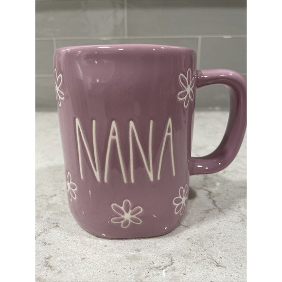 Rae Dunn | Dining | Nana Rae Dunn Purple Daisy Flowers Mug 9oz Artisan ...